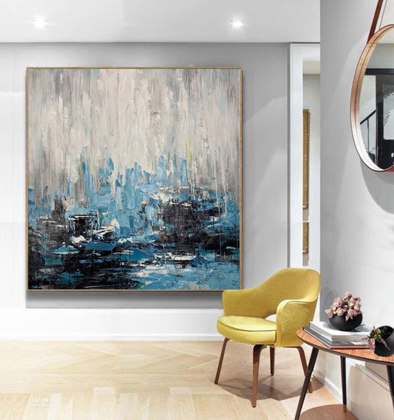 Extra Large Wall Art Abstract, Large Abstract Painting Original Canvas ...