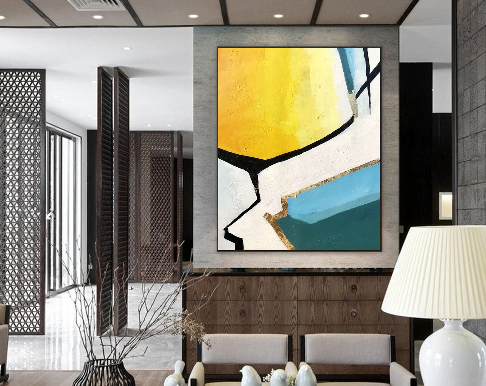 Extra Large Wall Art Framed Original Abstract Painting Large - Etsy