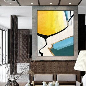 Extra Large Wall Art Framed, Original Abstract Painting, Large Acrylic ...