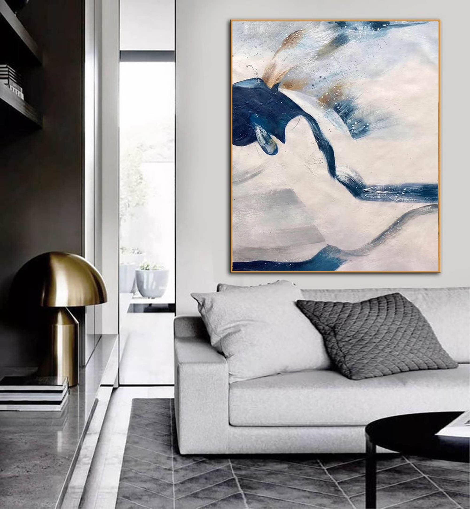 Large Canvas Artwork, Extra Large Wall Art Abstract, Large Modern Wall ...