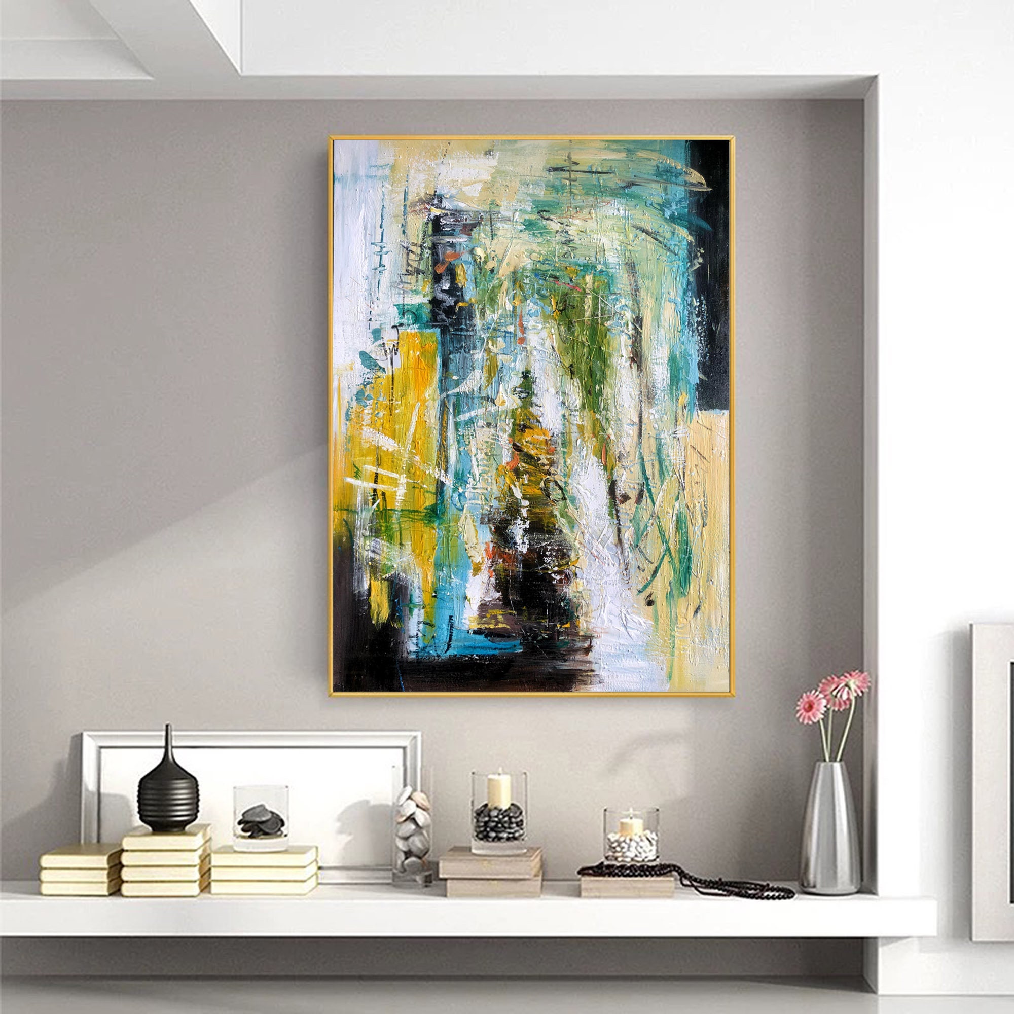 Extra Large Wall Art Abstract, Heavy Textured Painting, Large Abstract ...