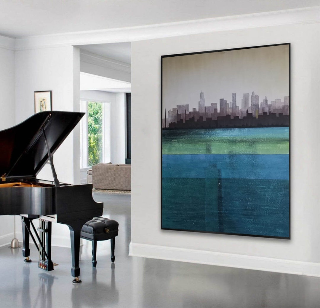 Extra Large Wall Art Canvas, Abstract Painting Original Large ...