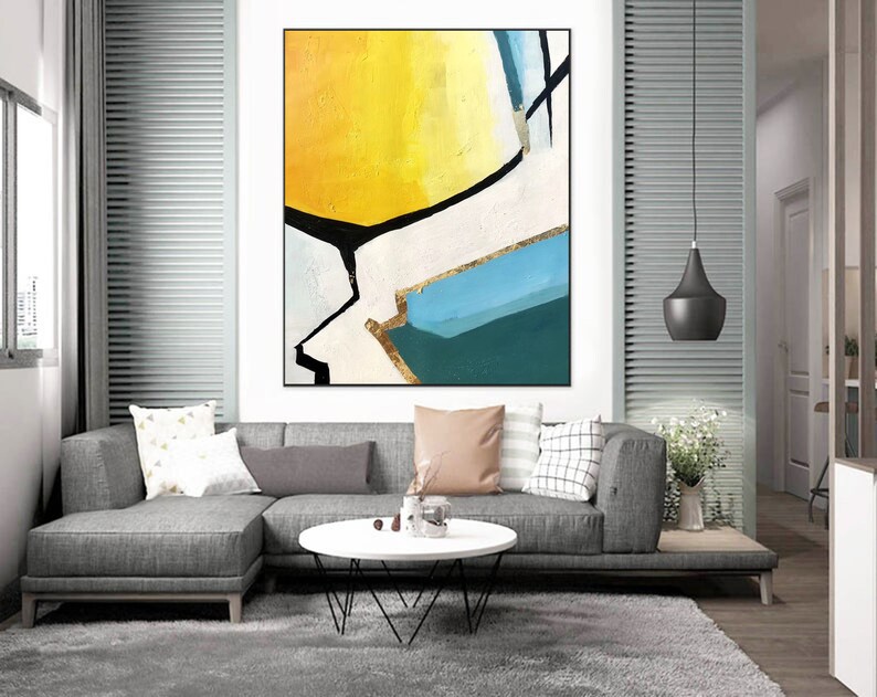Extra Large Wall Art Framed Original Abstract Painting Large - Etsy