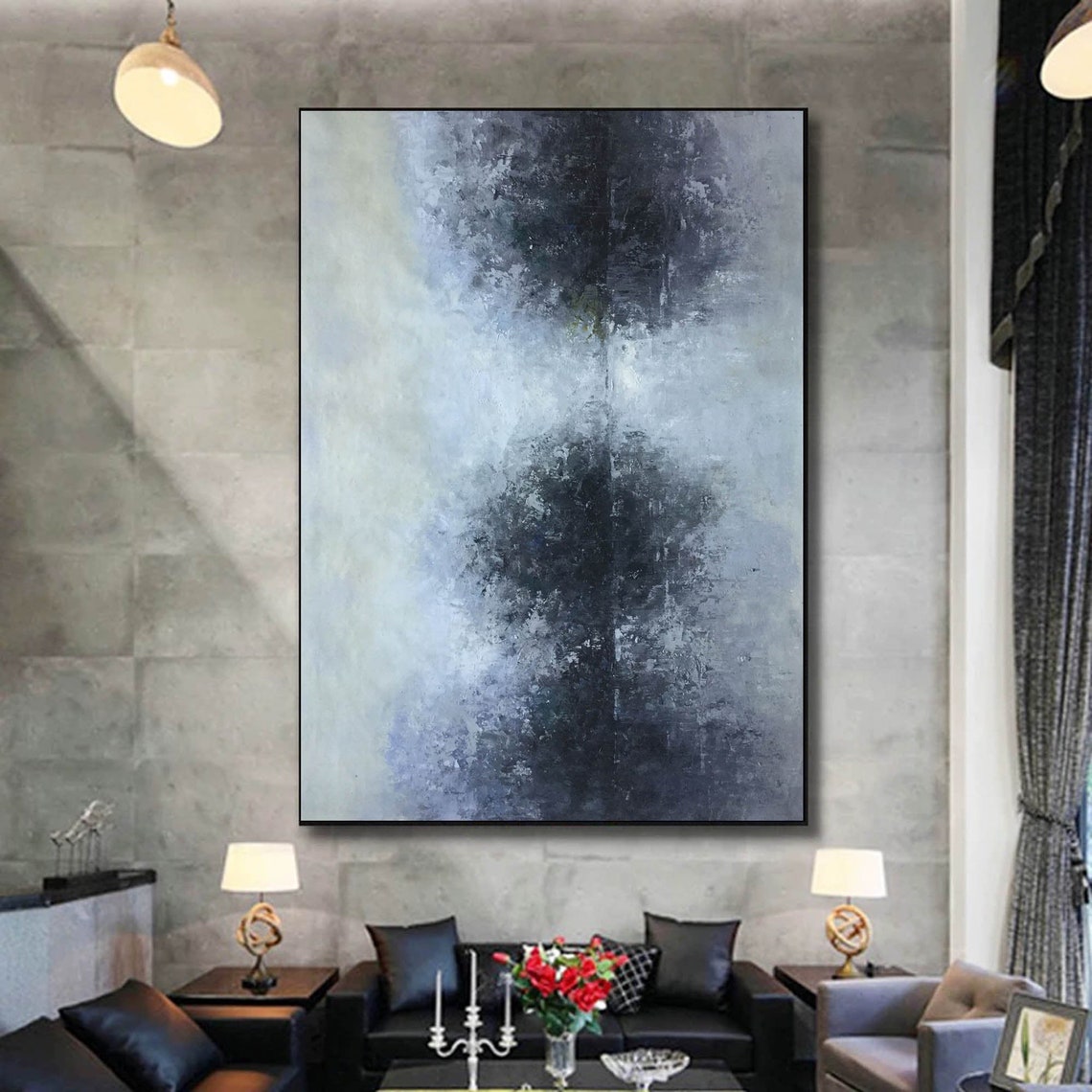 Large Abstract Canvas Art, Extra Large Wall Art Abstract, Modern ...