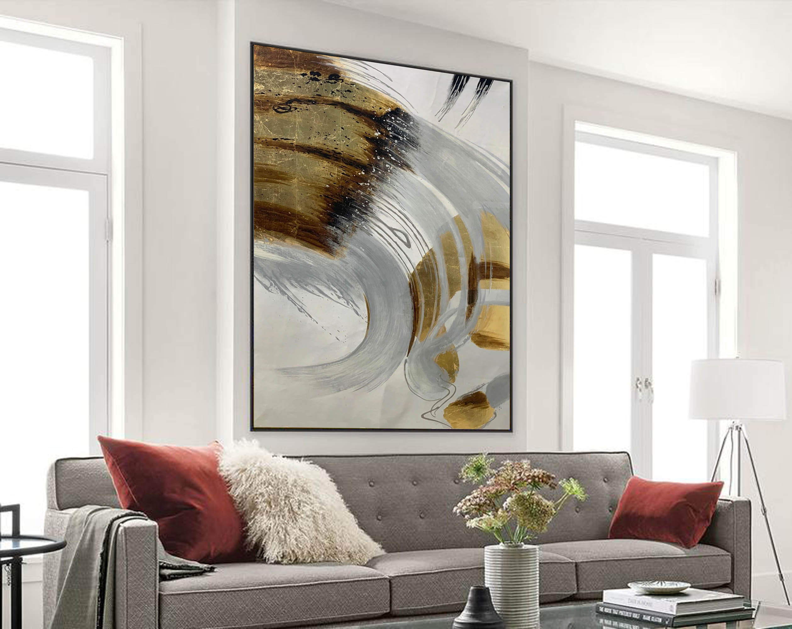 Large abstract painting original large canvas wall art | Etsy