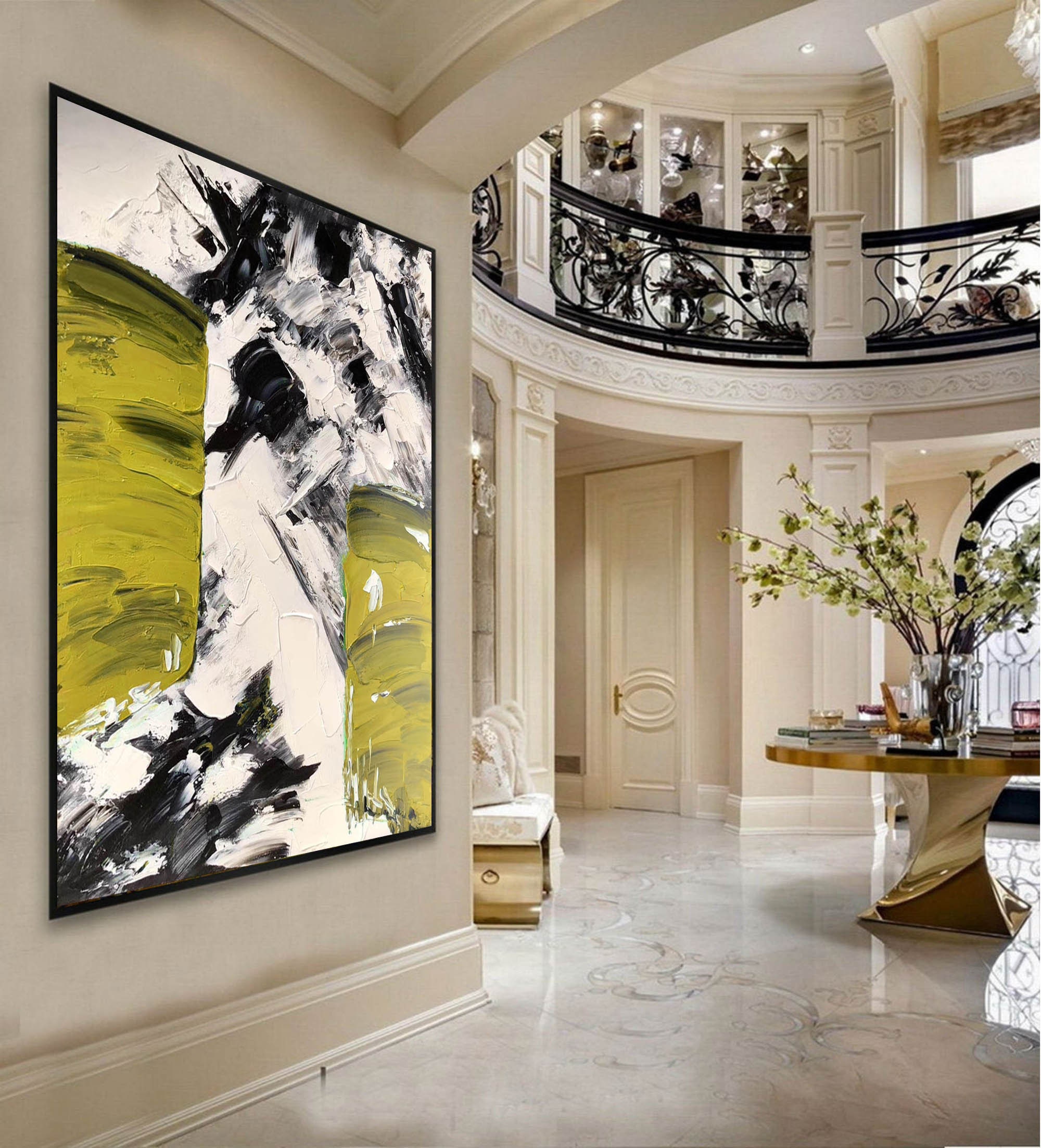 Original abstract art on canvas large canvas art abstract | Etsy