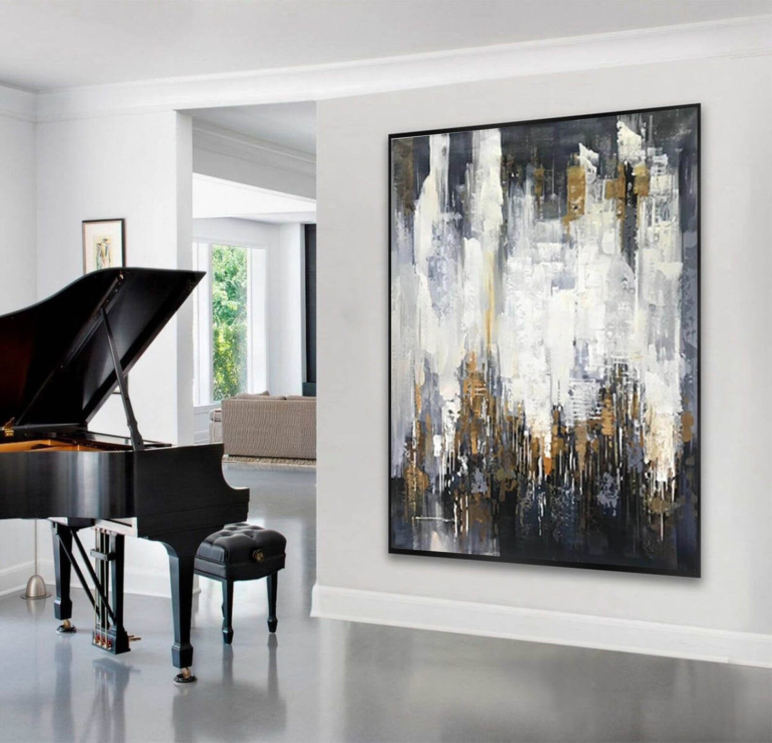 Original Abstract Painting on Canvas Large Oil Painting - Etsy