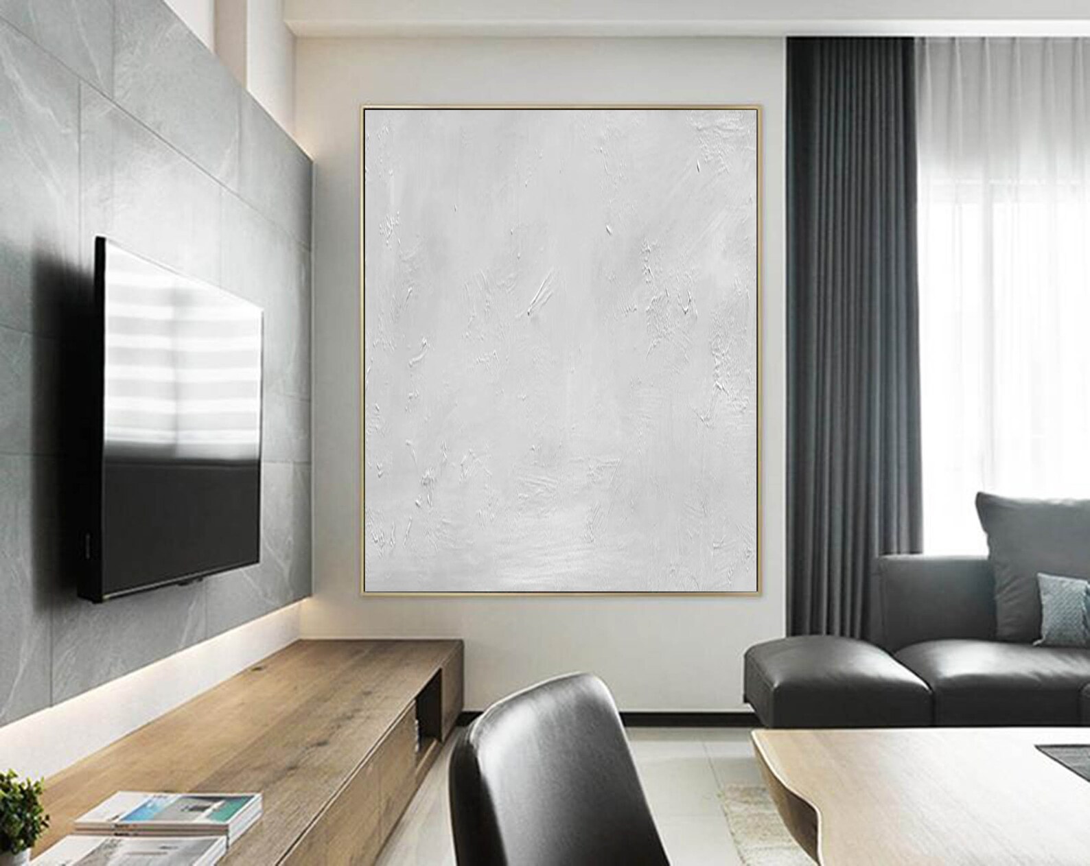 Modern Abstract Paintings on Canvas Original White Painting - Etsy