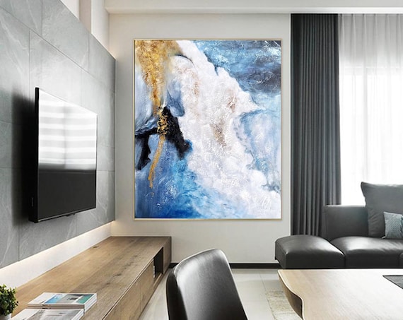 Large Abstract Painting Oversized Canvas Art Original - Etsy