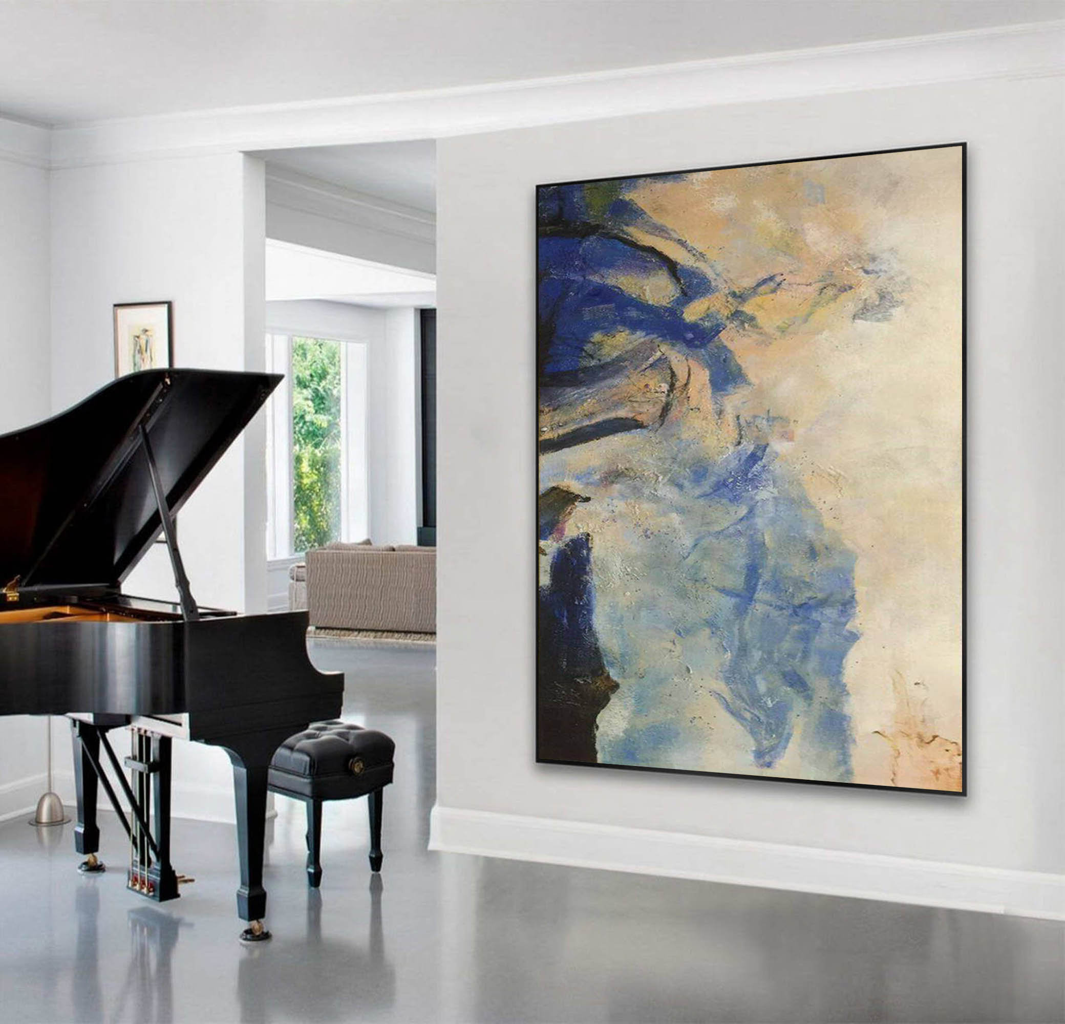 Modern Abstract Painting on Canvas Oversized Wall Art Canvas - Etsy