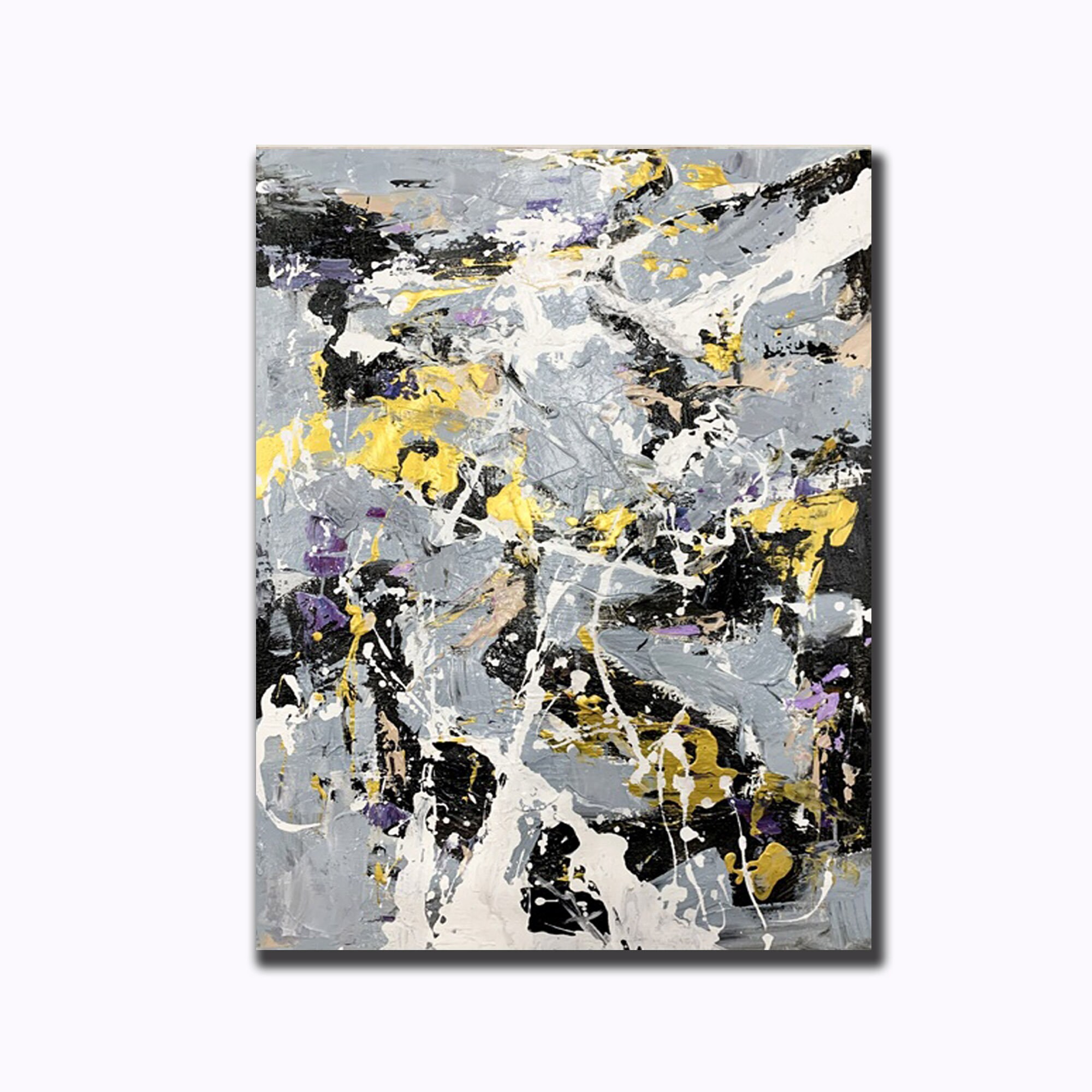 Modern Abstract Painting Textured Wall Art Large Canvas Wall | Etsy