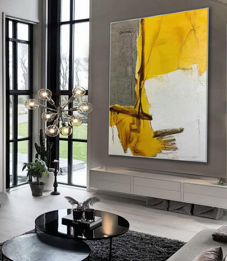 Extra Large Wall Art Abstract, Modern Abstract Painting, Original ...