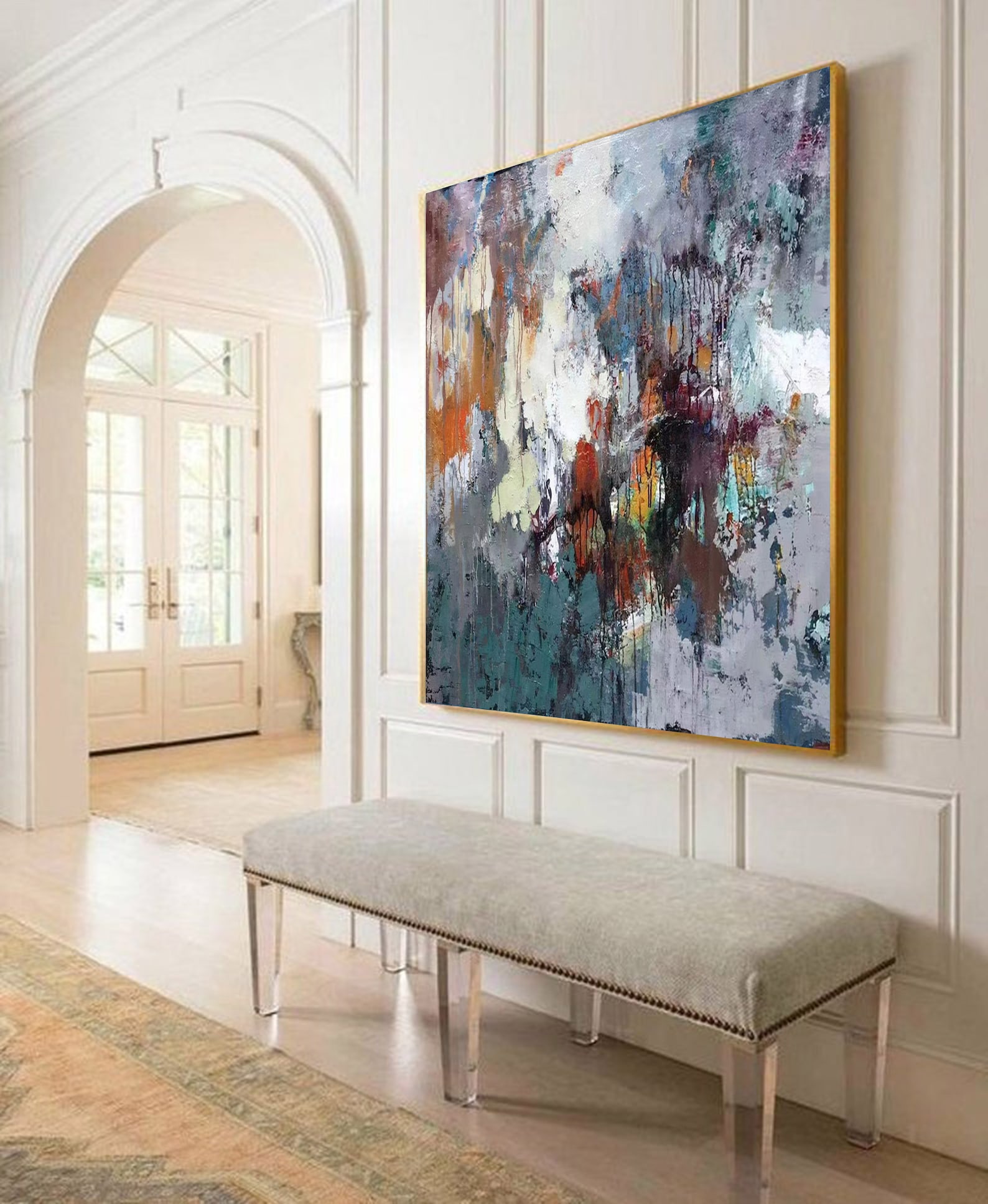 Large Abstract Wall Art, Original Abstract Oil Painting on Canvas ...