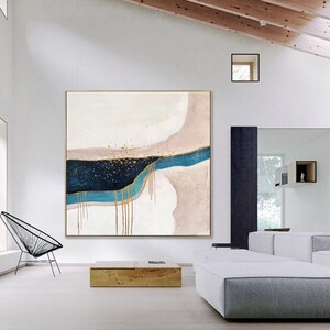 Large Abstract Painting Original, Framed Wall Art Abstract, Oversized ...