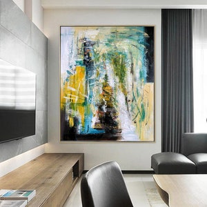 Extra Large Wall Art Abstract, Heavy Textured Painting, Large Abstract ...