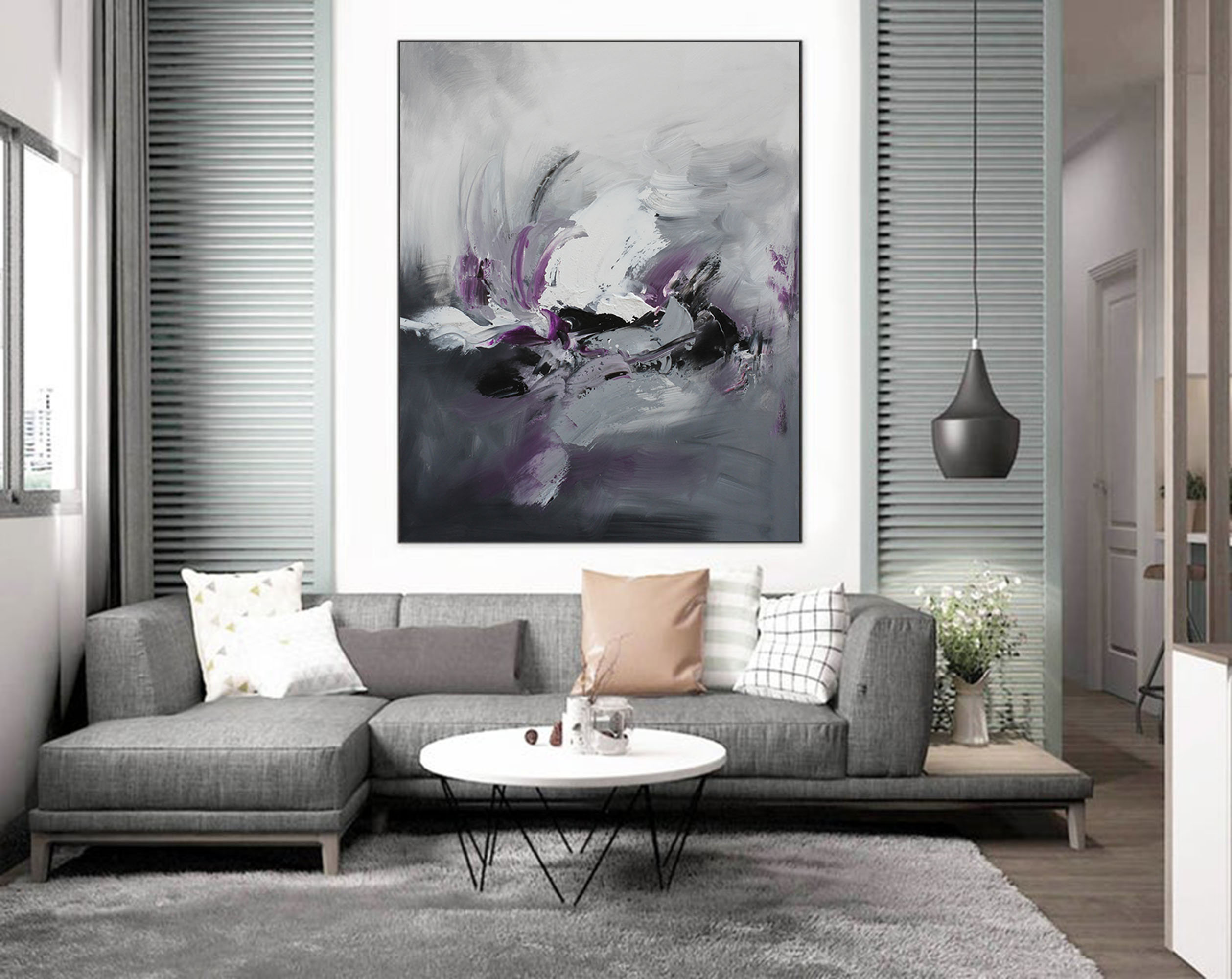 Large canvas wall art original abstract paintings on canvas | Etsy