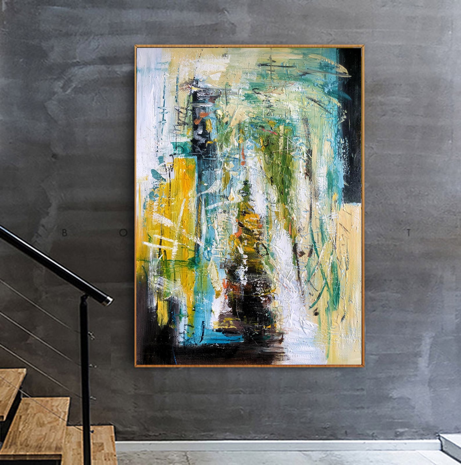 Extra Large Wall Art Abstract Heavy Textured Painting Large - Etsy