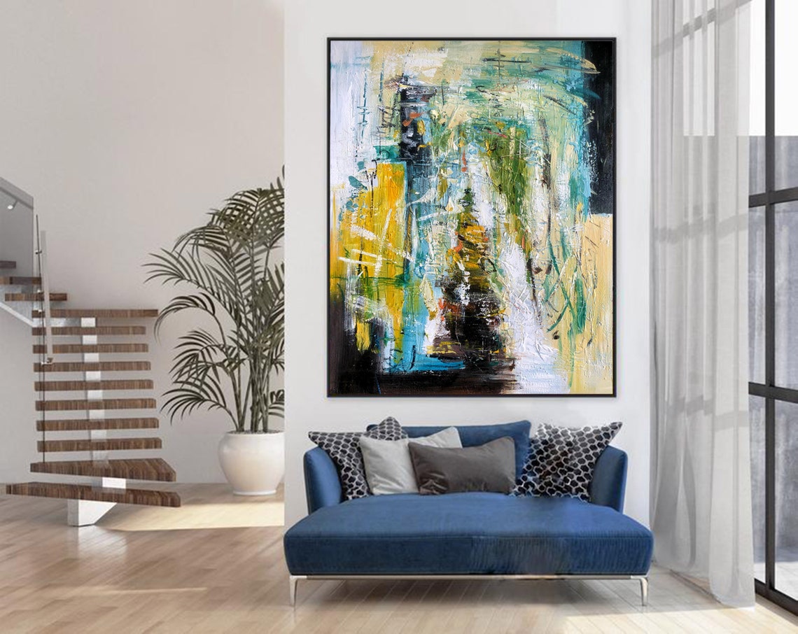 Extra Large Wall Art Abstract Heavy Textured Painting Large - Etsy