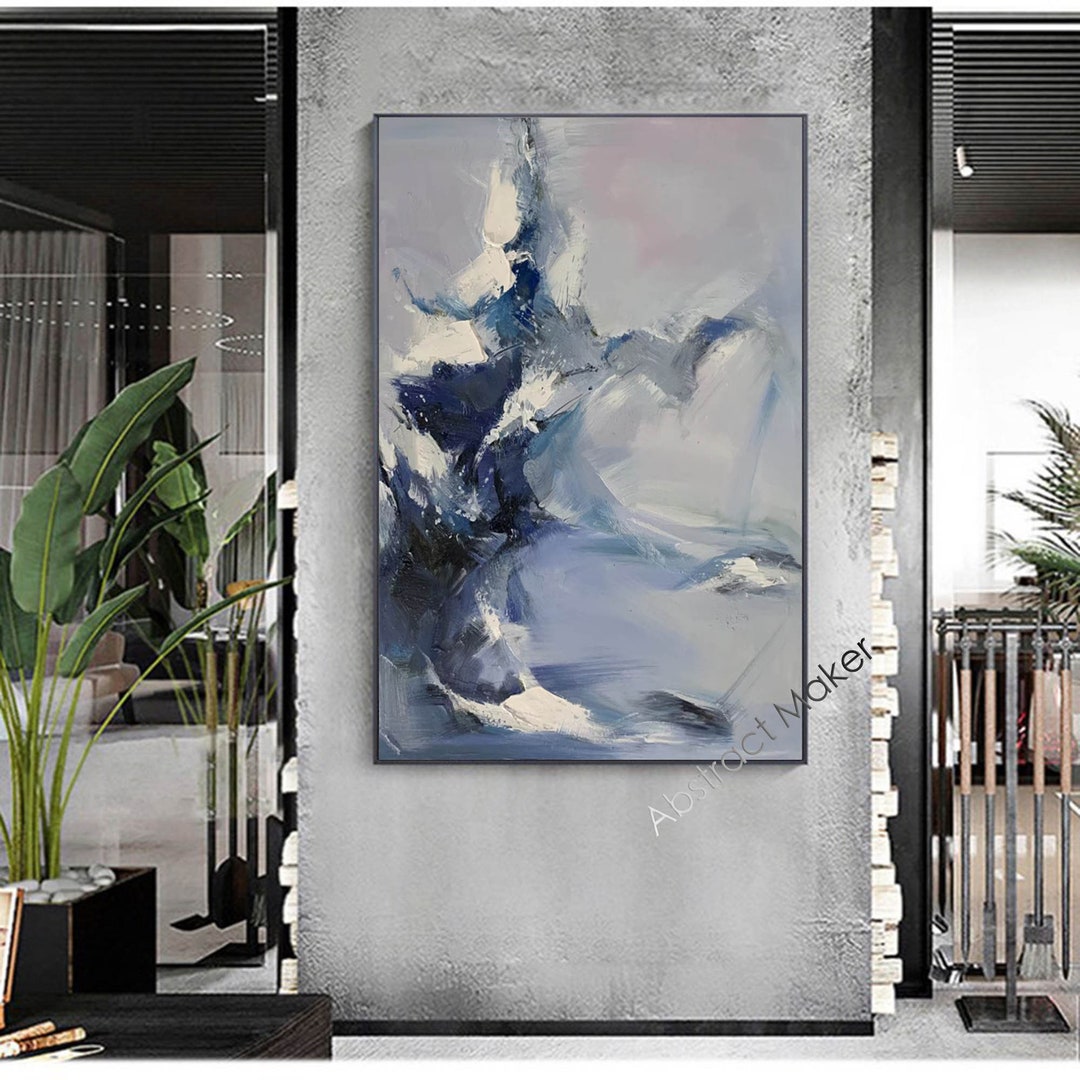 Large Canvas Wall Art Abstract Original Oil Painting Modern Abstract ...