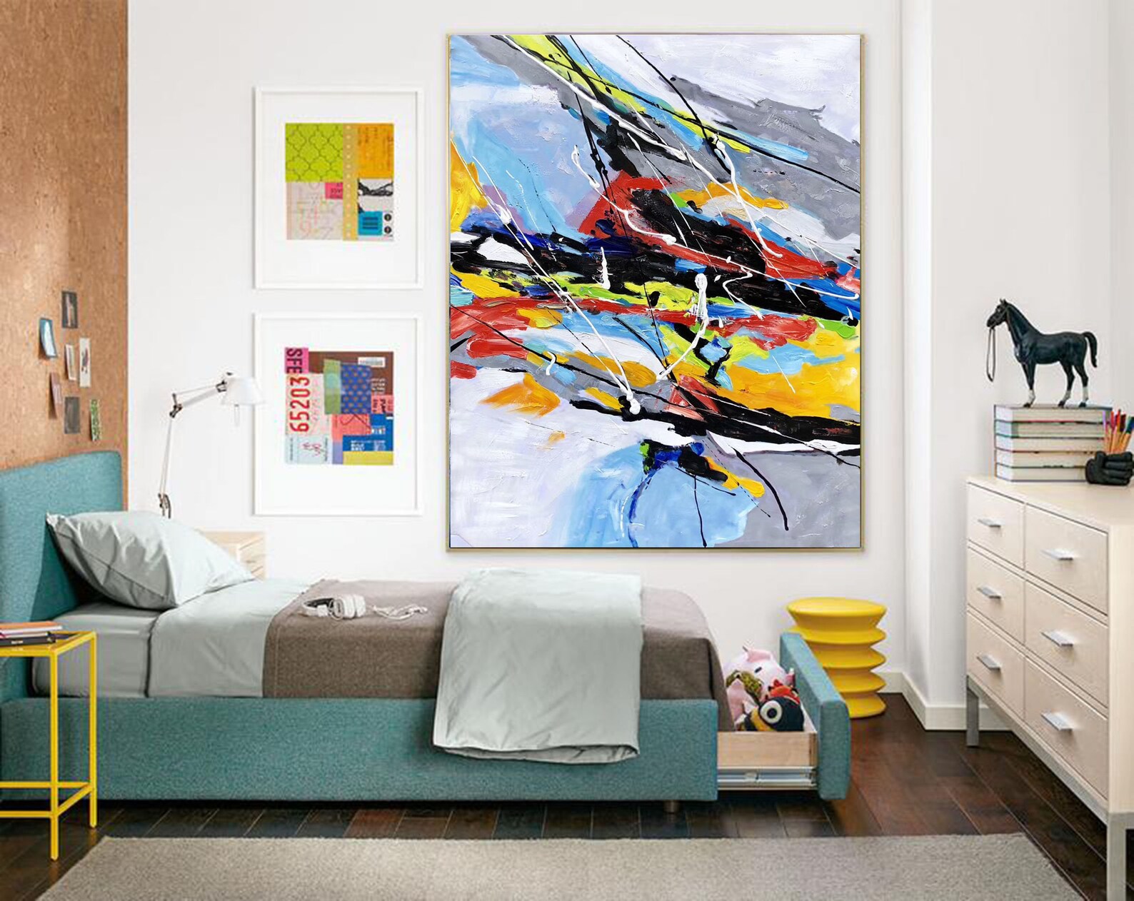 Large Abstract Painting, Modern Wall Art, Original Abstract Painting ...
