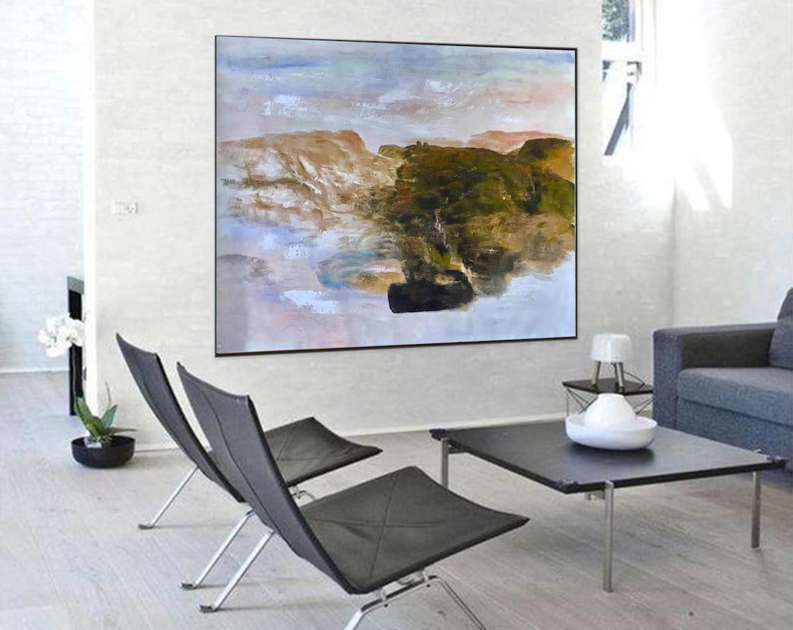 Extra Large Wall Art Living Room Wall Art Original Oil - Etsy