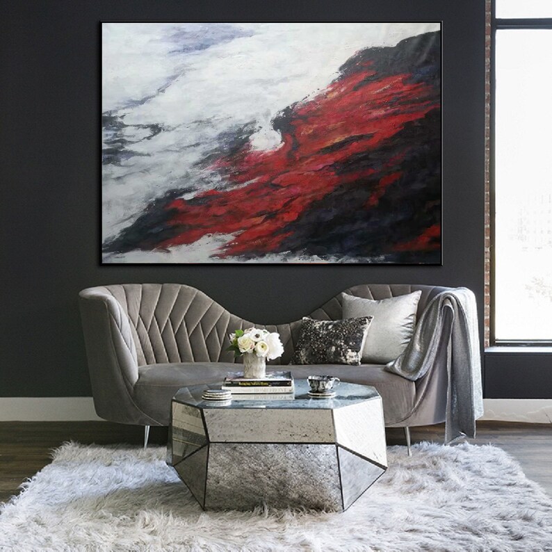 Original Abstract Paintings on Canvas Oversized Wall Art - Etsy