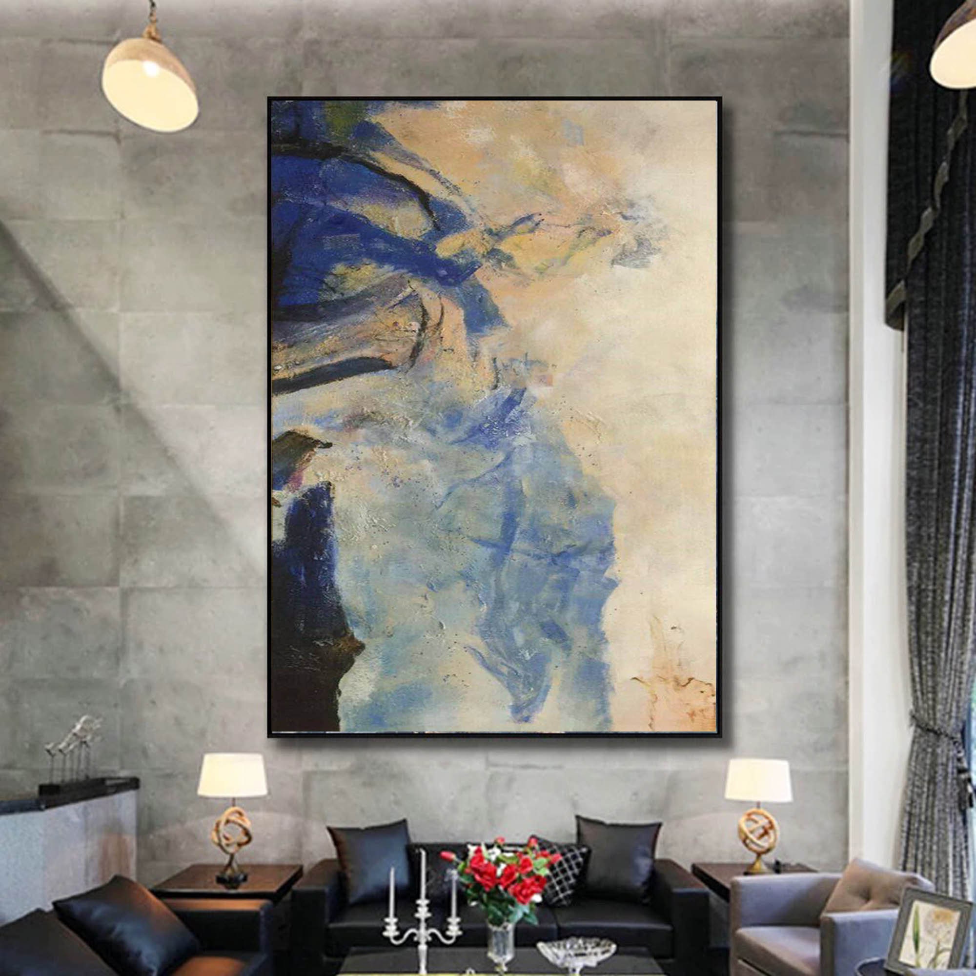 Modern Abstract Painting on Canvas Oversized Wall Art Canvas - Etsy