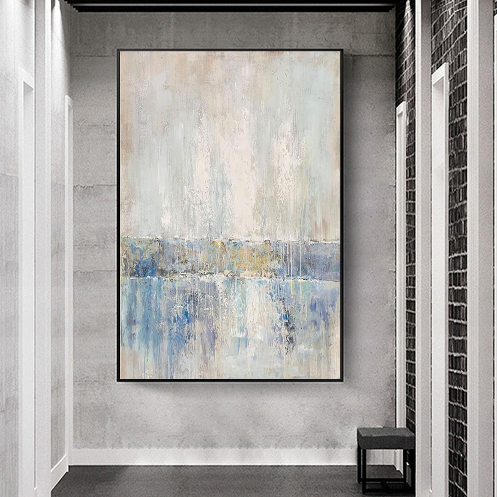 Large Abstract Wall Art, Modern Abstract Painting Canvas, Textured ...