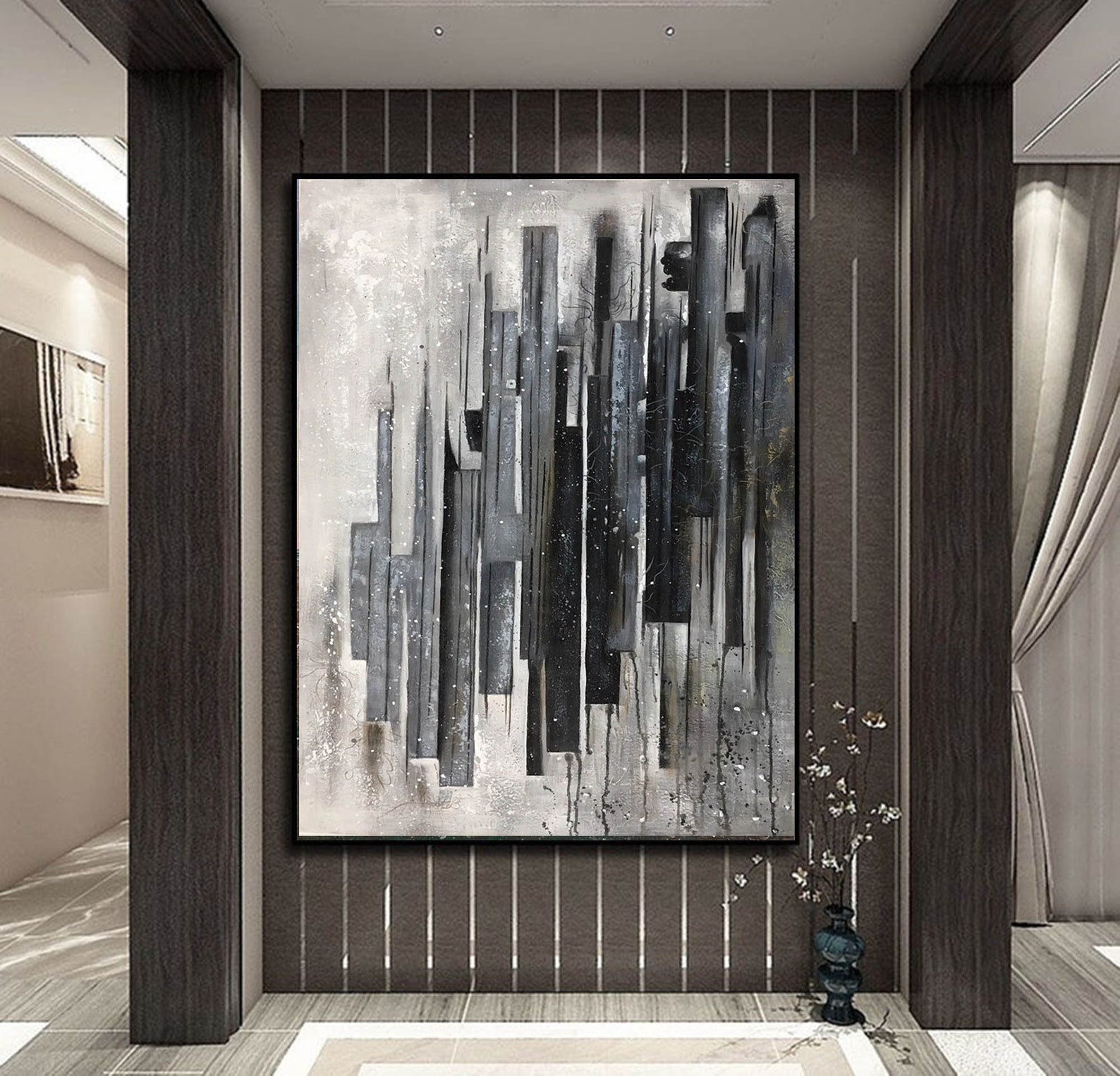 Large Abstract Painting Original Modern Abstract Canvas Art | Etsy