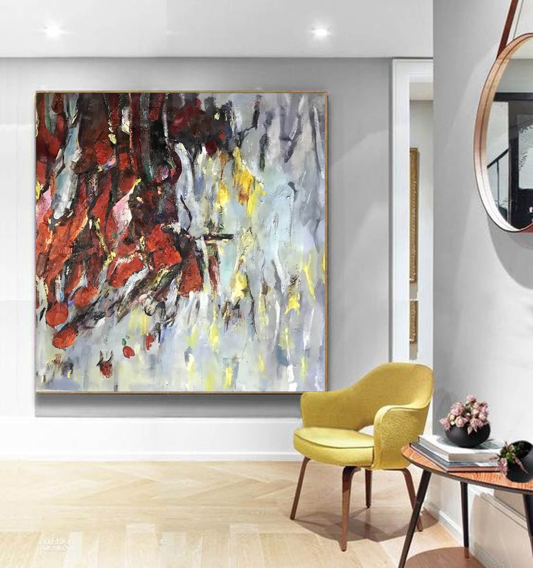 Large Abstract Canvas Art, Large Oil Painting Abstract, Extra Large ...