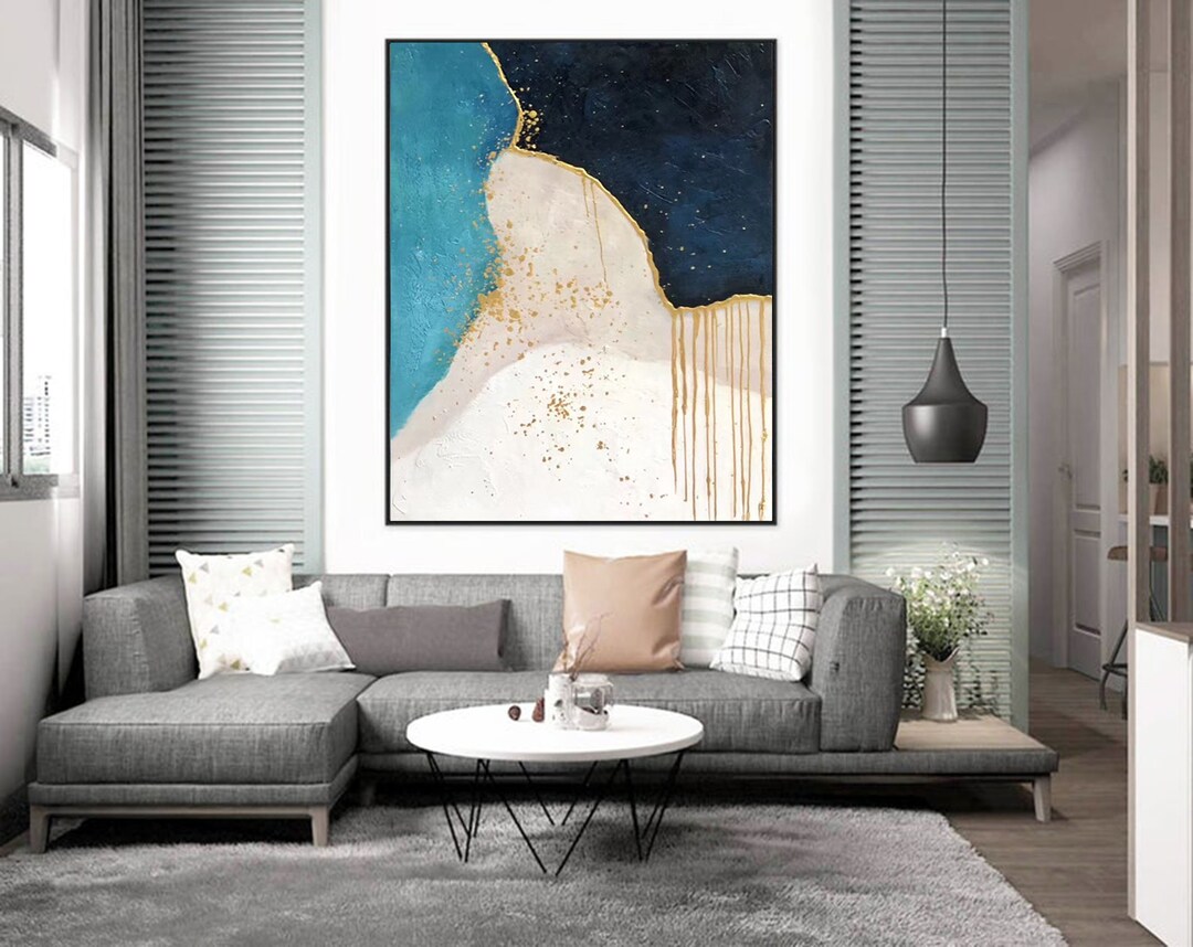 Large Oil Painting on Canvas Original, Oversized Wall Art Canvas ...