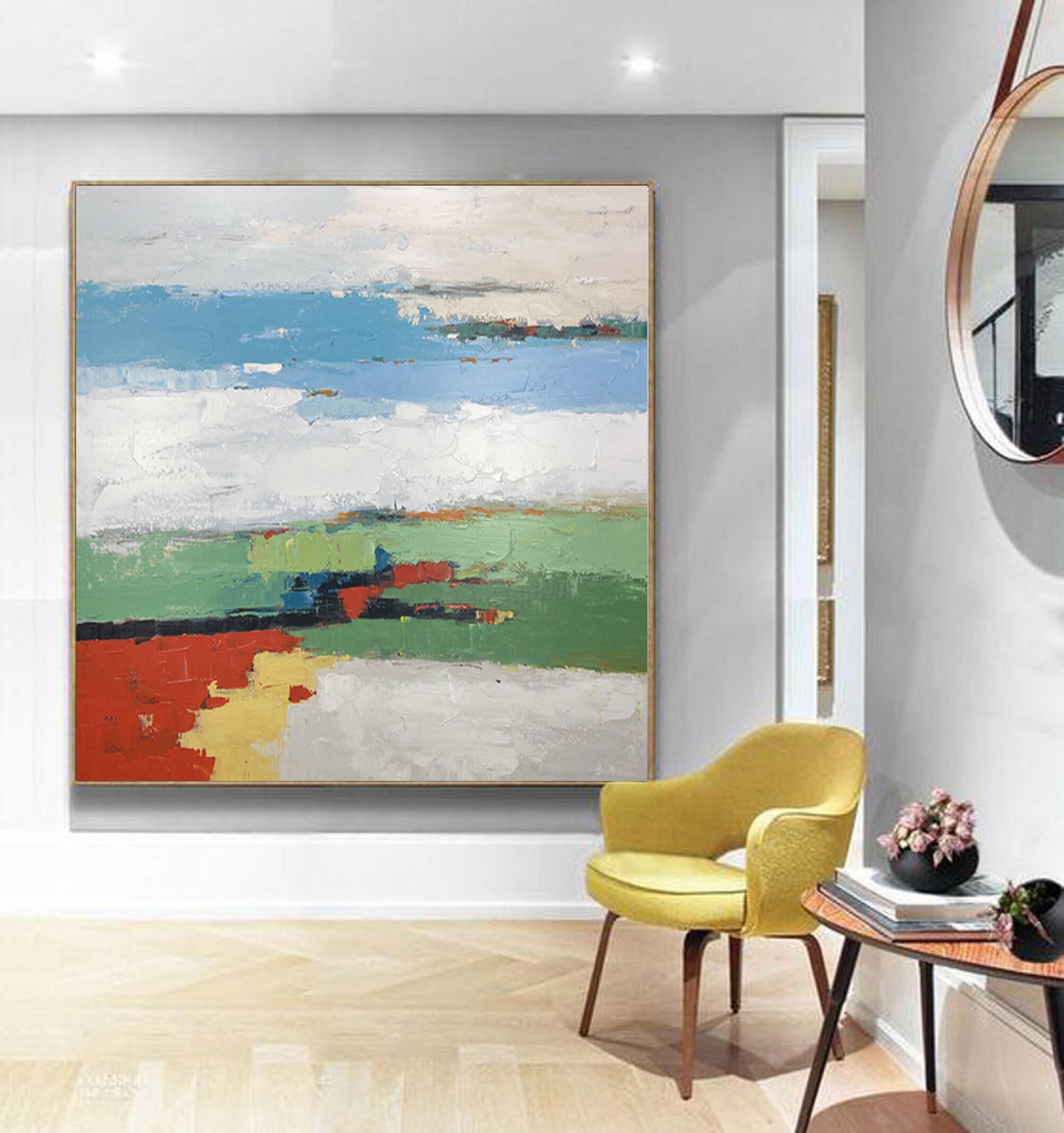 Large Abstract Painting Original Canvas Large Canvas Wall | Etsy