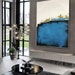 Large Blue Painting on Canvas Extra Large Wall Art Modern - Etsy