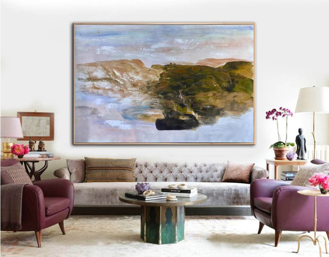Extra Large Wall Art Living Room Wall Art Original Oil - Etsy