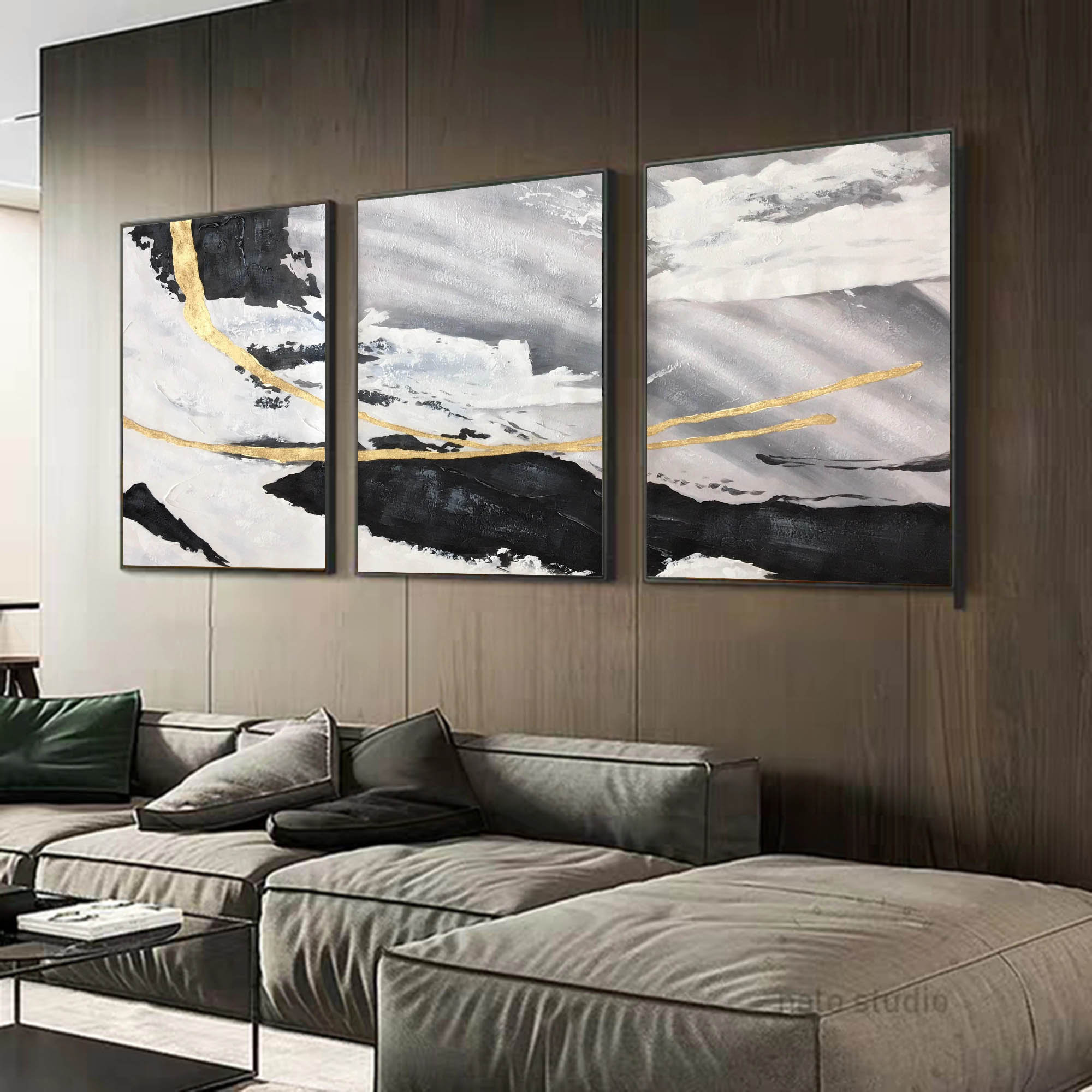 Modern abstract painting original extra large canvas wall | Etsy