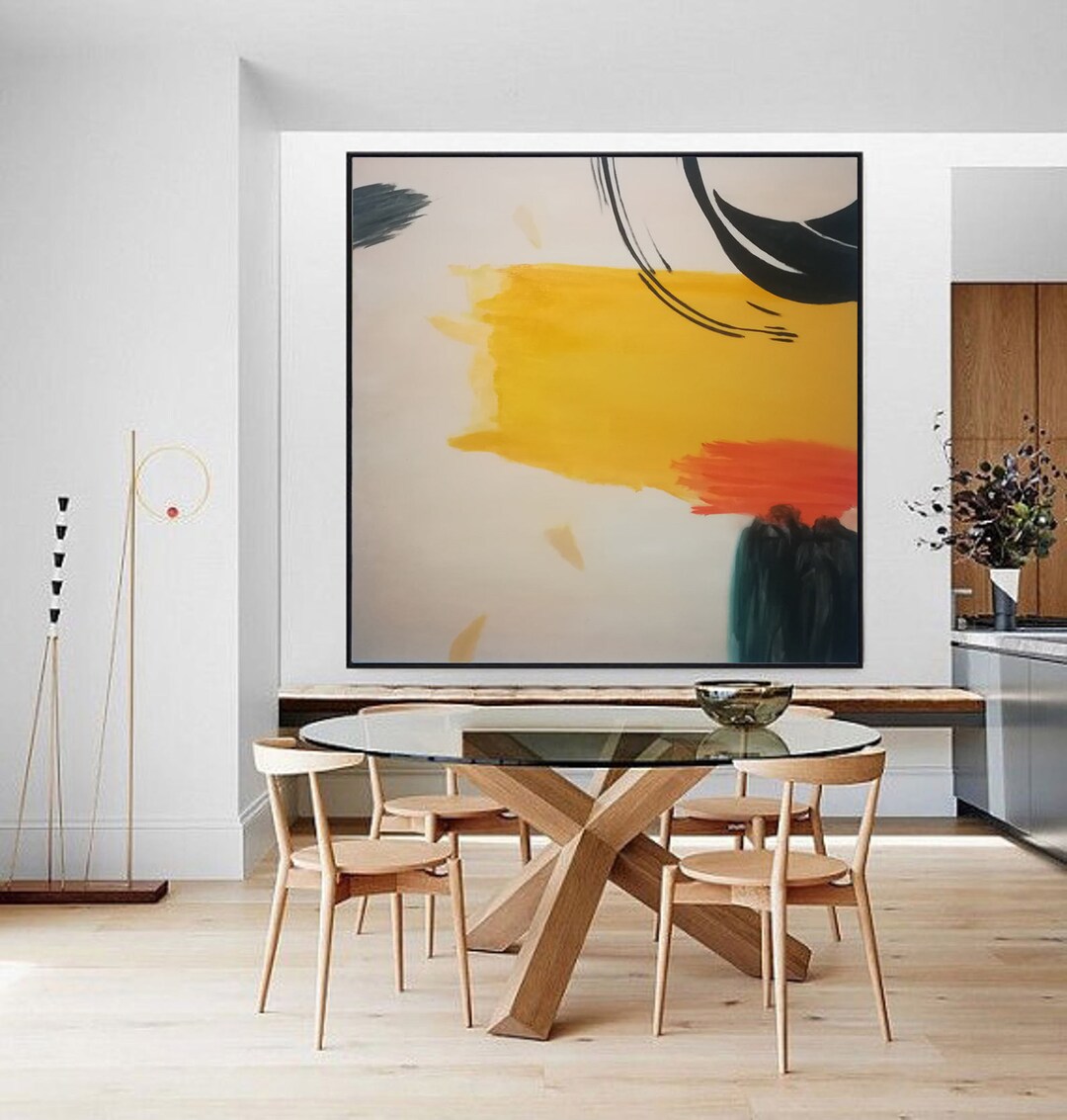 Original Abstract Painting on Canvas, Modern Abstract Wall Painting ...