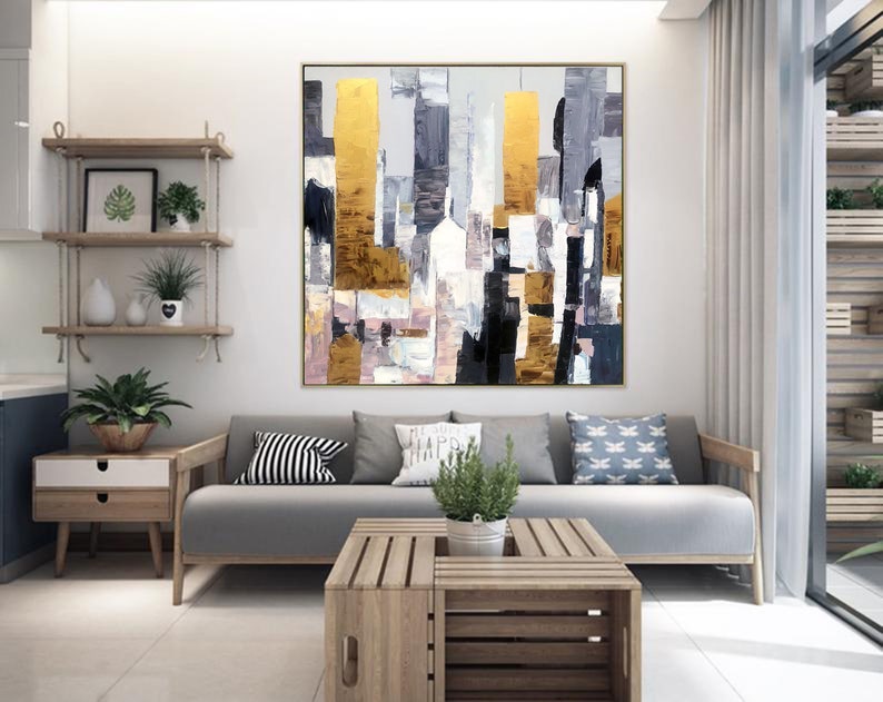 Large Abstract Painting Large Canvas Wall Art Extra Large - Etsy