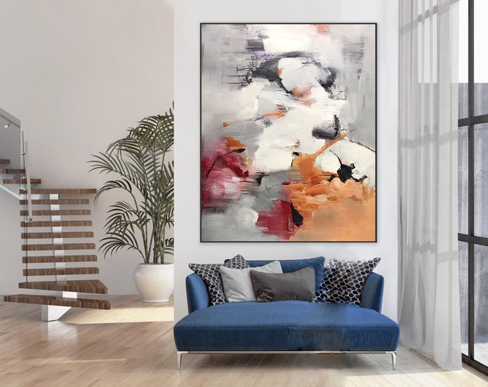 Large Canvas Wall Art Large Abstract Painting Original - Etsy