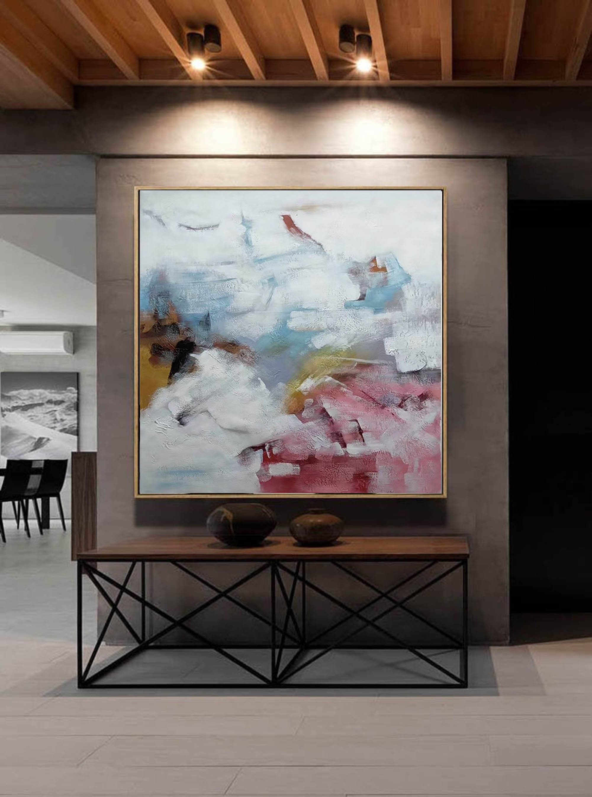 Large Abstract Painting Original, Extra Large Wall Art Canvas ...