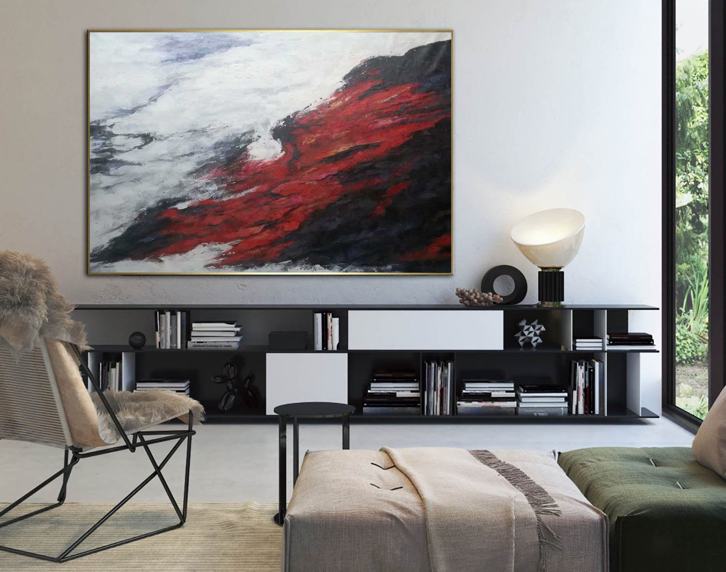 Original abstract paintings on canvas oversized wall art | Etsy