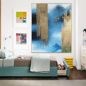 Large Abstract Painting, Framed Wall Art Abstract, Large Canvas Art ...