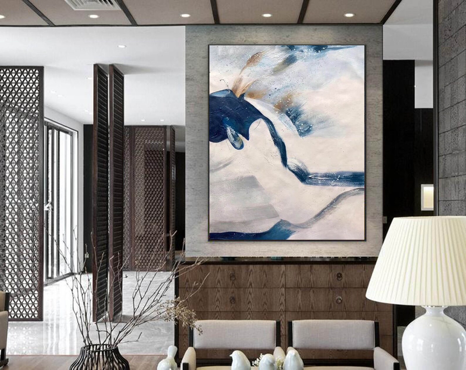 Large Canvas Artwork, Extra Large Wall Art Abstract, Large Modern Wall ...