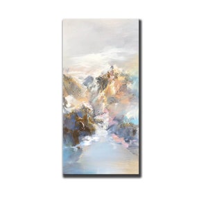 Large Canvas Art Abstract Landscape Painting, Extra Large Wall Art ...