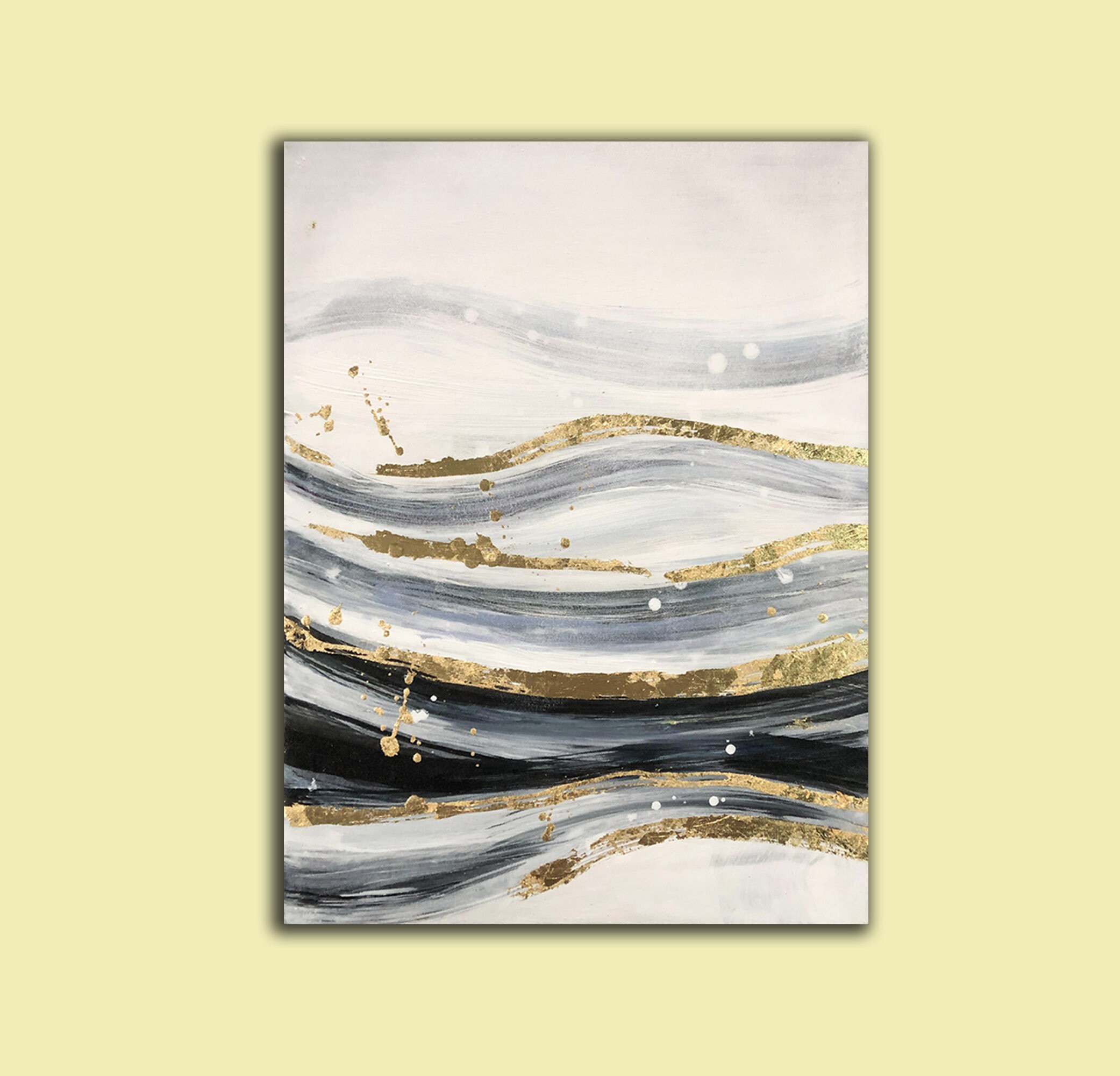 Modern Abstract Painting on Canvas, Large Abstract Wall Art, Large ...