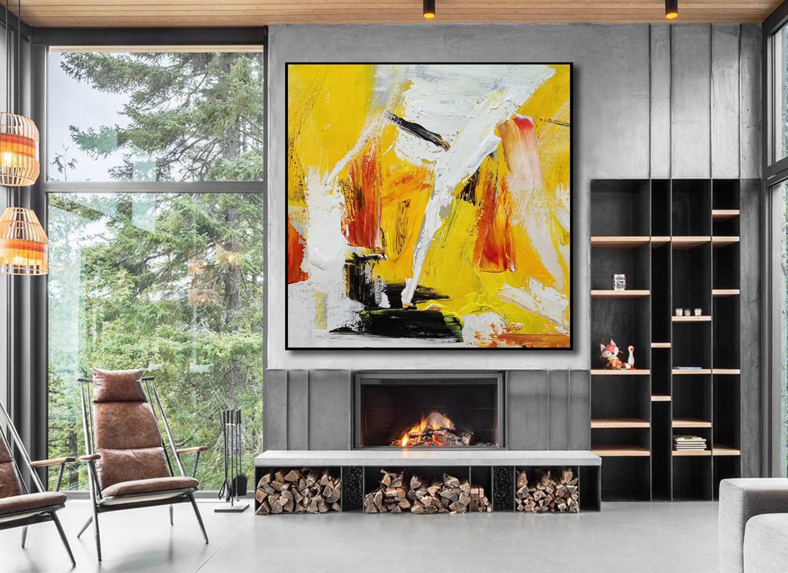 Abstract Painting Original Large Modern Abstract Canvas Art | Etsy