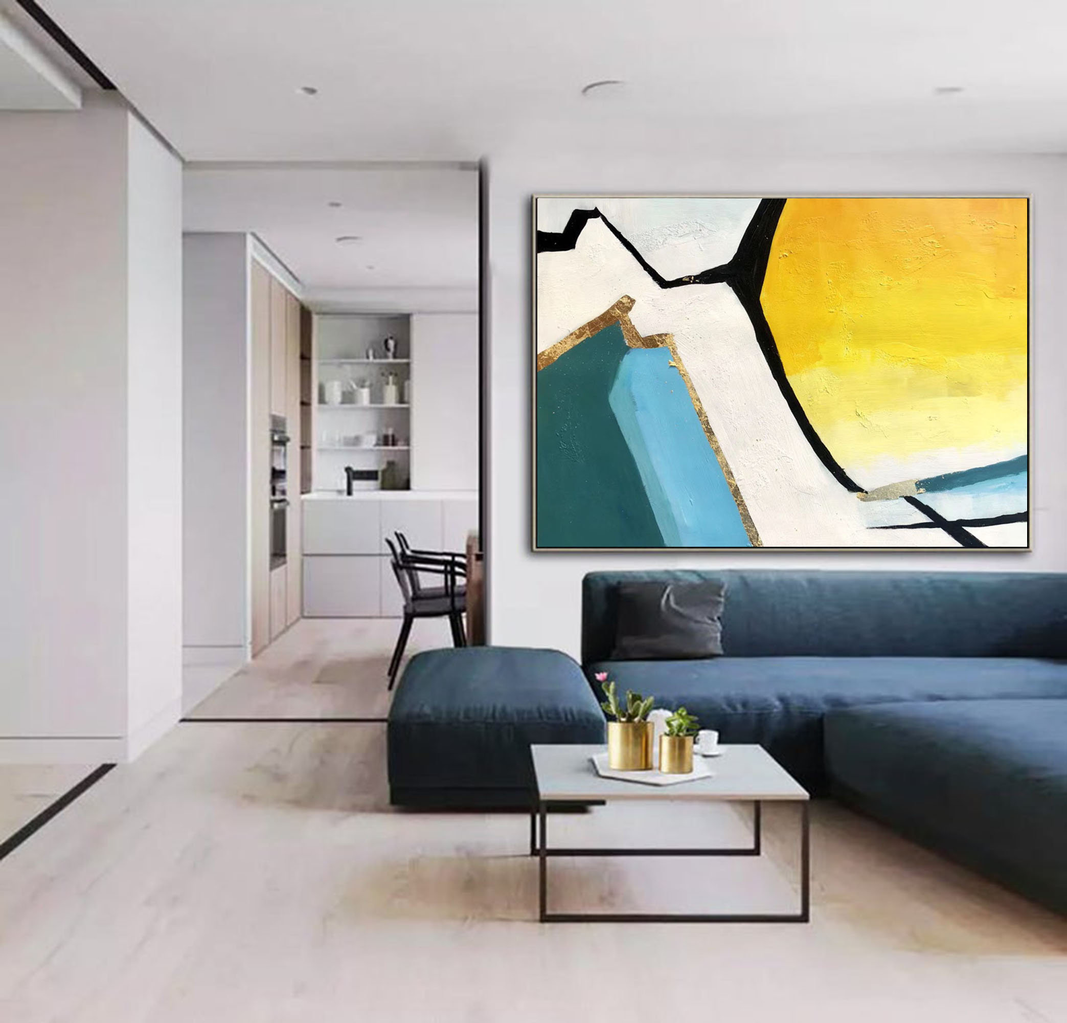 Original Abstract Paintings on Canvas, Extra Large Wall Art Canvas ...