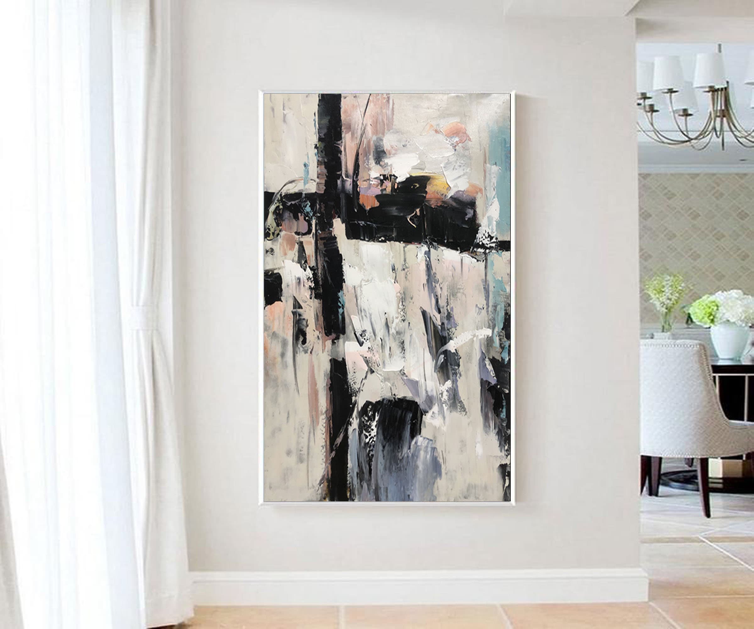 Large abstract paintinglarge abstract canvas artoversized | Etsy