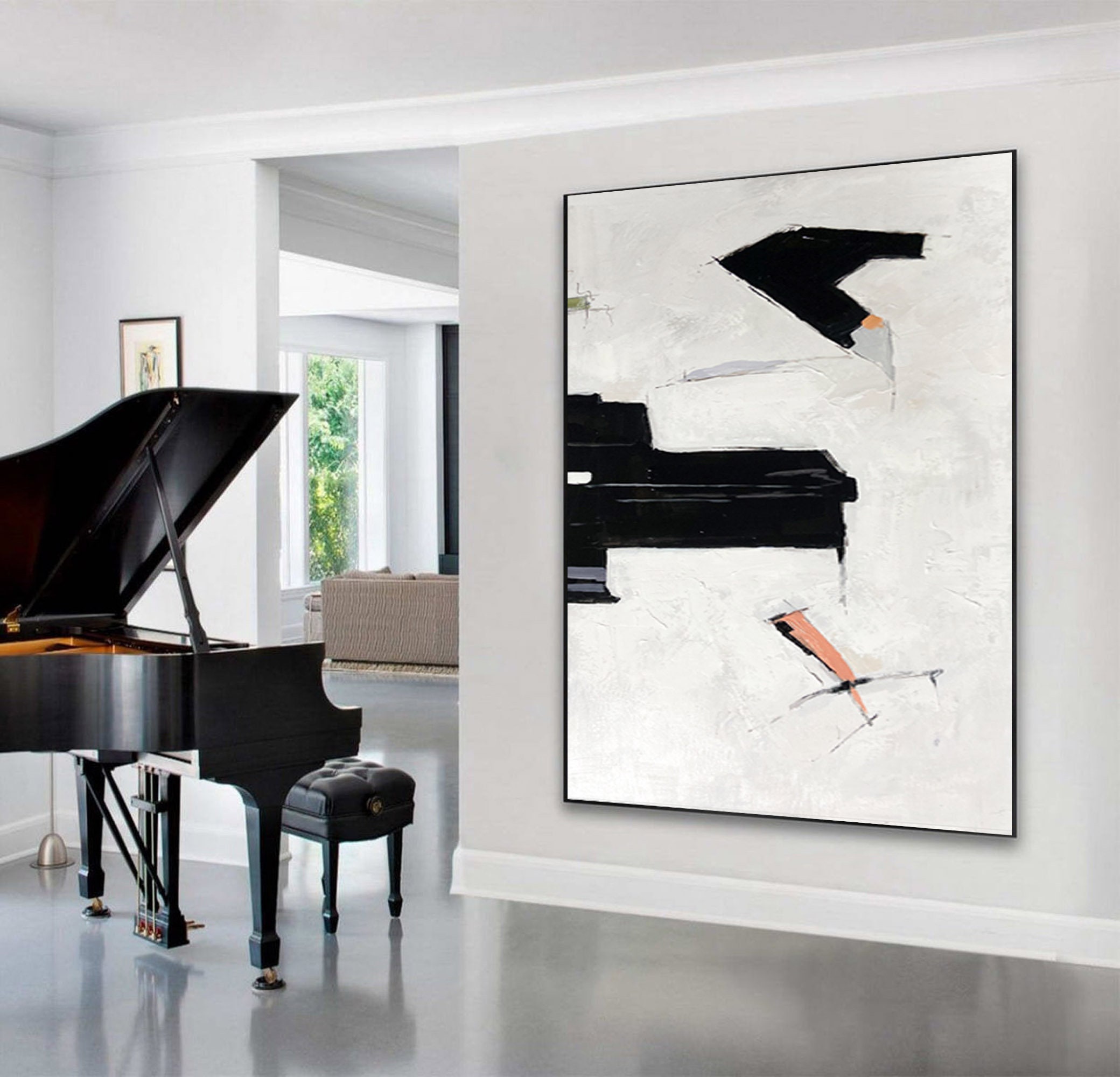 Modern Abstract Painting Canvas Large Abstract Wall Art | Etsy