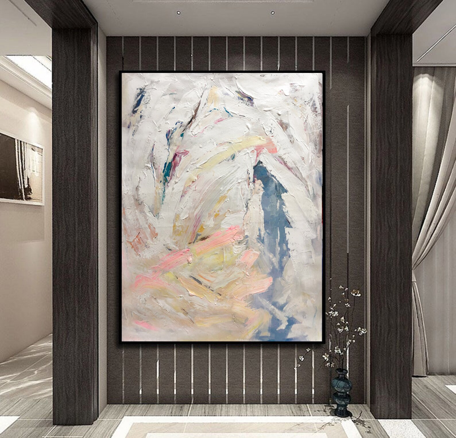 Large Abstract Canvas Art Modern Abstract Paintings on Canvas - Etsy