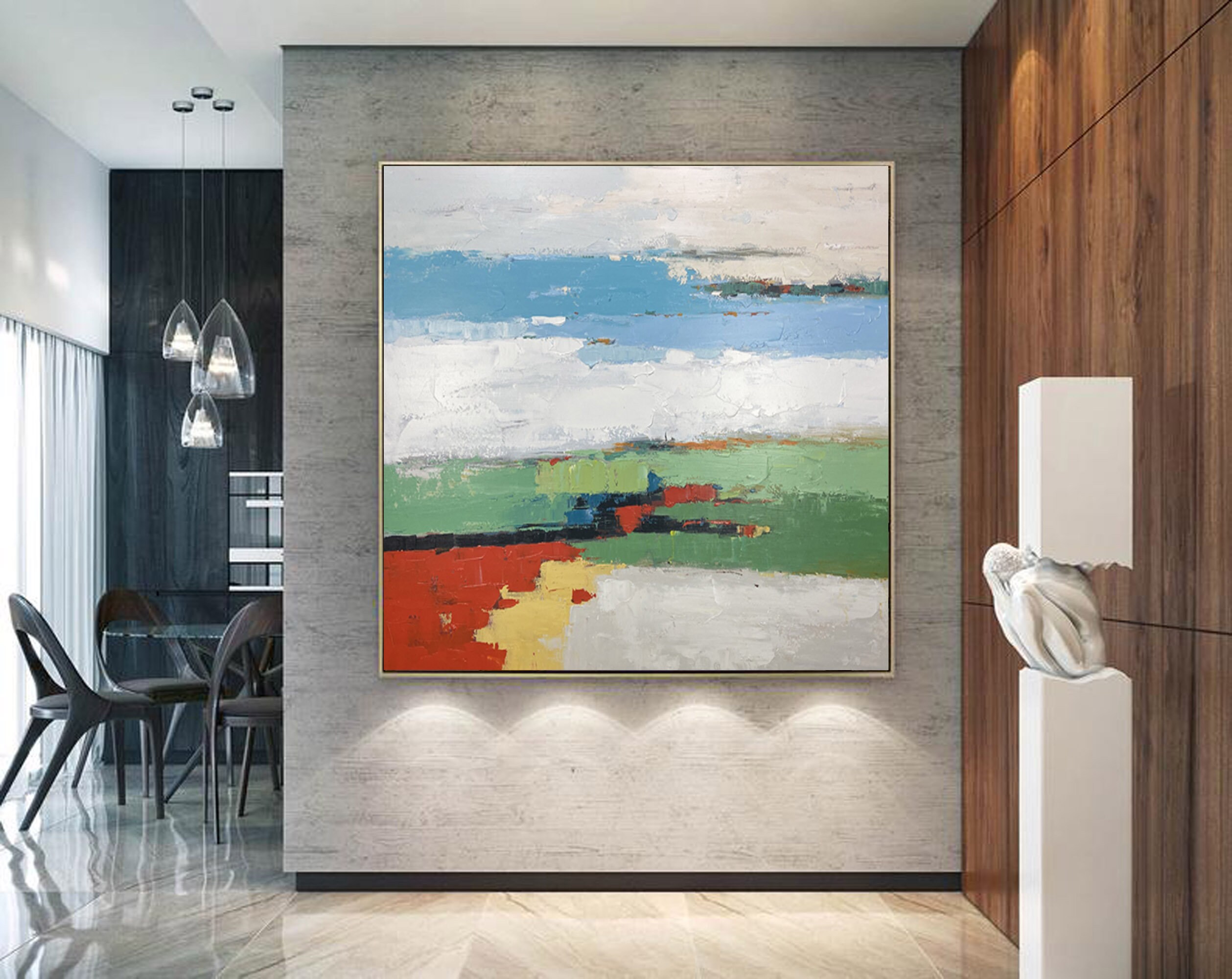 Large Abstract Painting Original Canvas Large Canvas Wall | Etsy